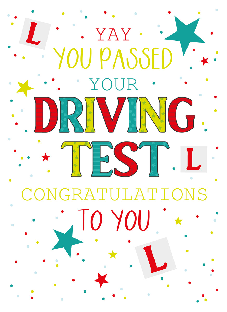 Driving Test Congratulations - Greeting Cards Cherry Orchard Online