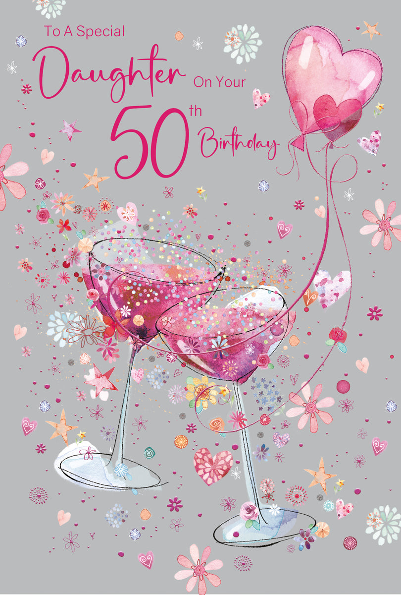 Daughter 50th Birthday - Birthday Cards Cherry Orchard Online