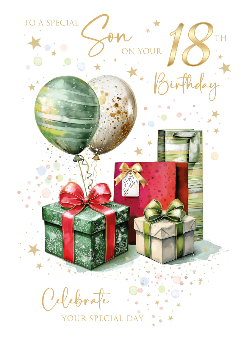 Son 18TH Birthday Card - Greeting Card Cherry Orchard Online