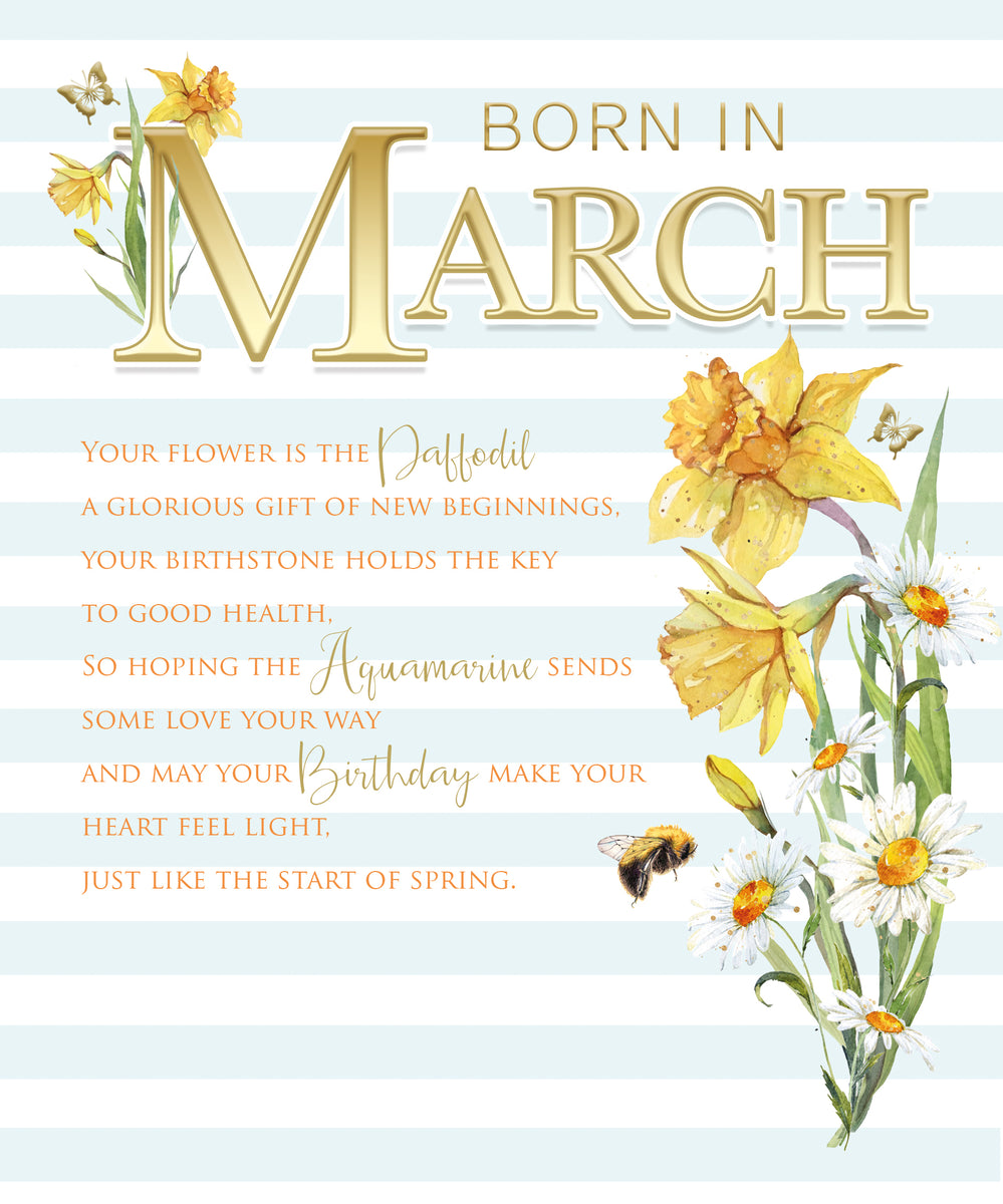 March Birthday - Birthday Wishes Card Cherry Orchard Online
